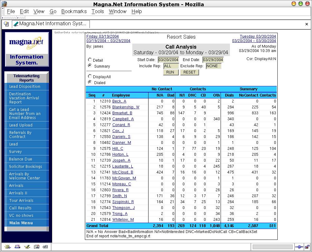 Timeshare CRM, Mini Vac Tracking, Lead Gathering | Timeshare Software ...